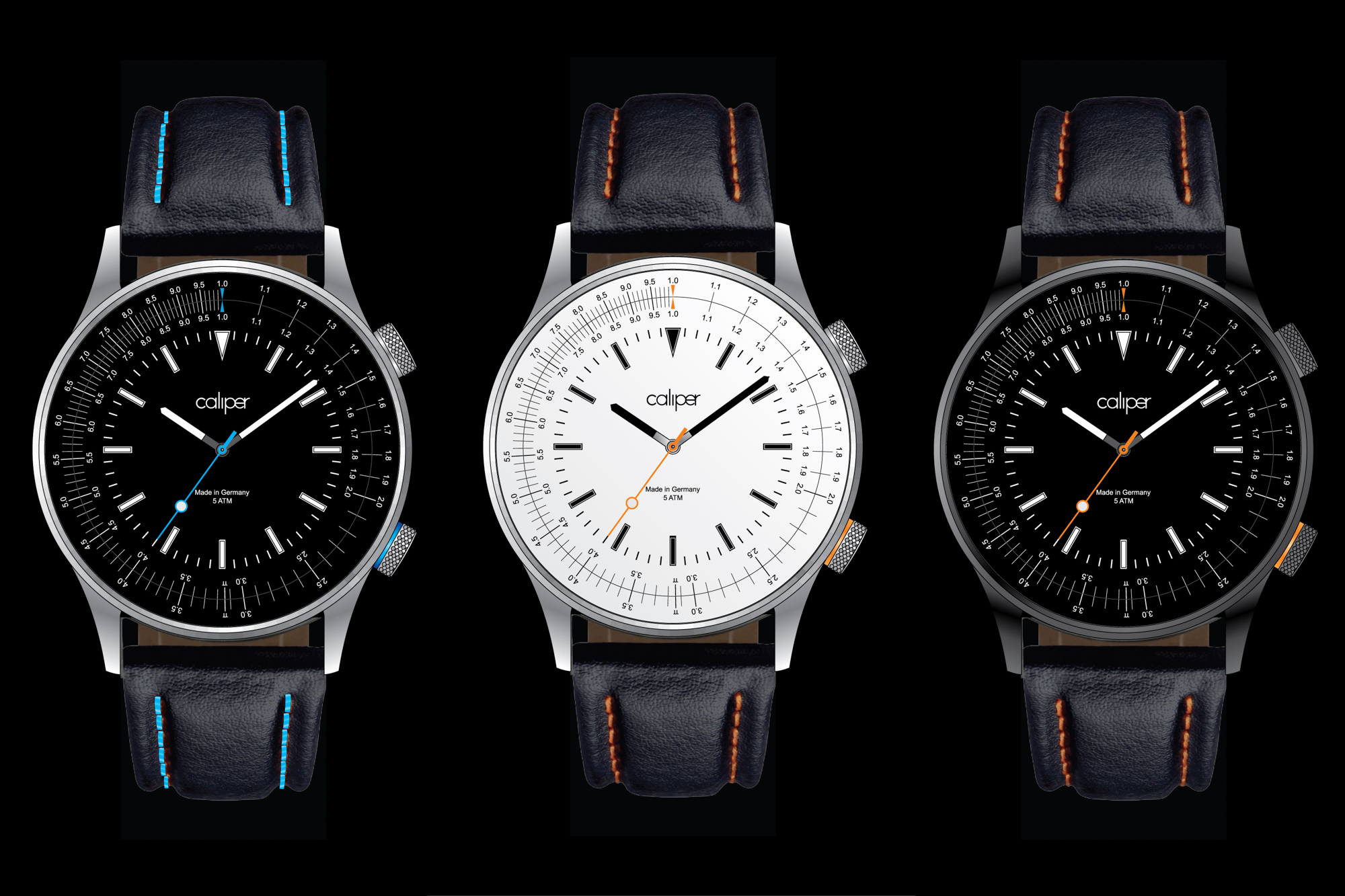 Caliper Slide Rule Watch MKII – Caliper Timepieces